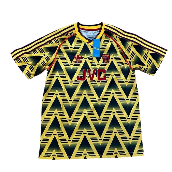 adidas | Jackets & Coats | New 9911993 Arsenal Away Yellow Retro Jersey ...